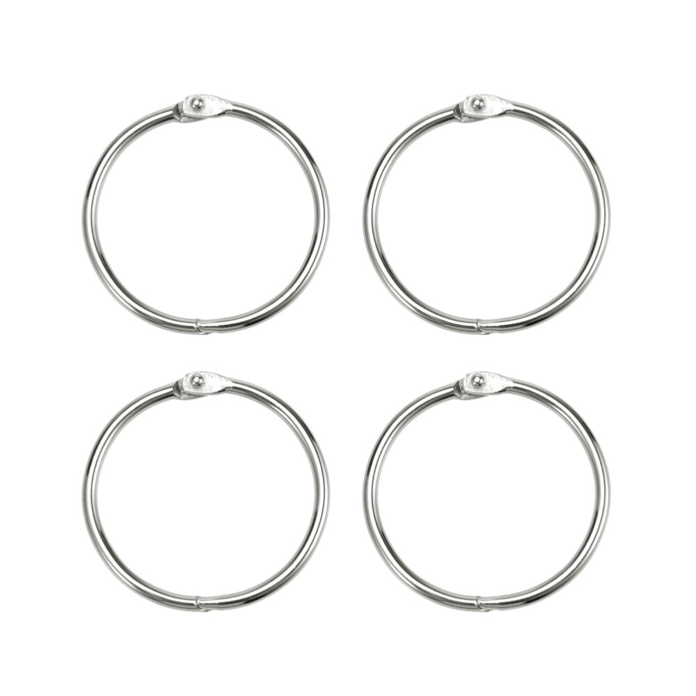 50pcs Loose Leaf Binder Rings Metal Scrapbooking B... – Grandado