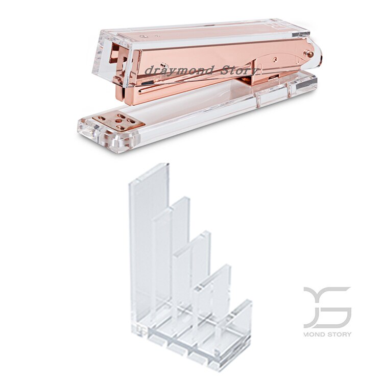 Gold Acrylic Desk Set Assortment - 1)Clear Acrylic... – Grandado