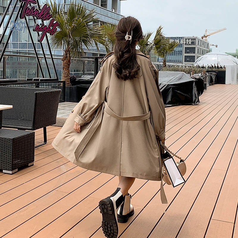 Windbreaker for Girls Mid-length Spring Teenage Ch... – Grandado