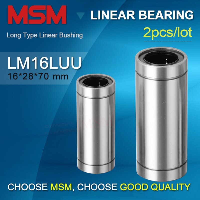 2pcs LM16LUU Long Type Linear Bearing Double Wide ... – Grandado