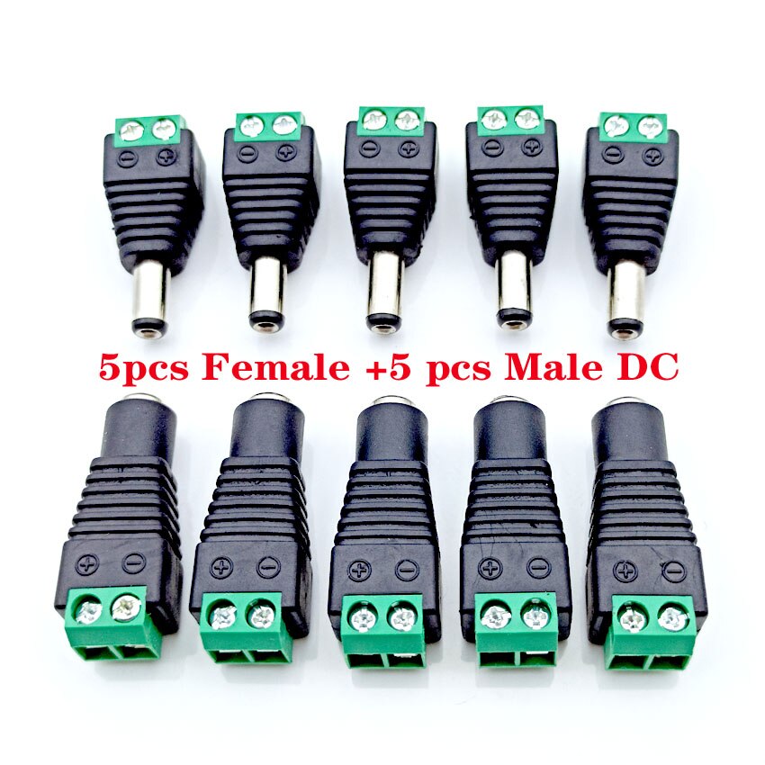Connecteur DC 2.1x5.5mm, 5 pièces femelles + 5 piè... – Grandado