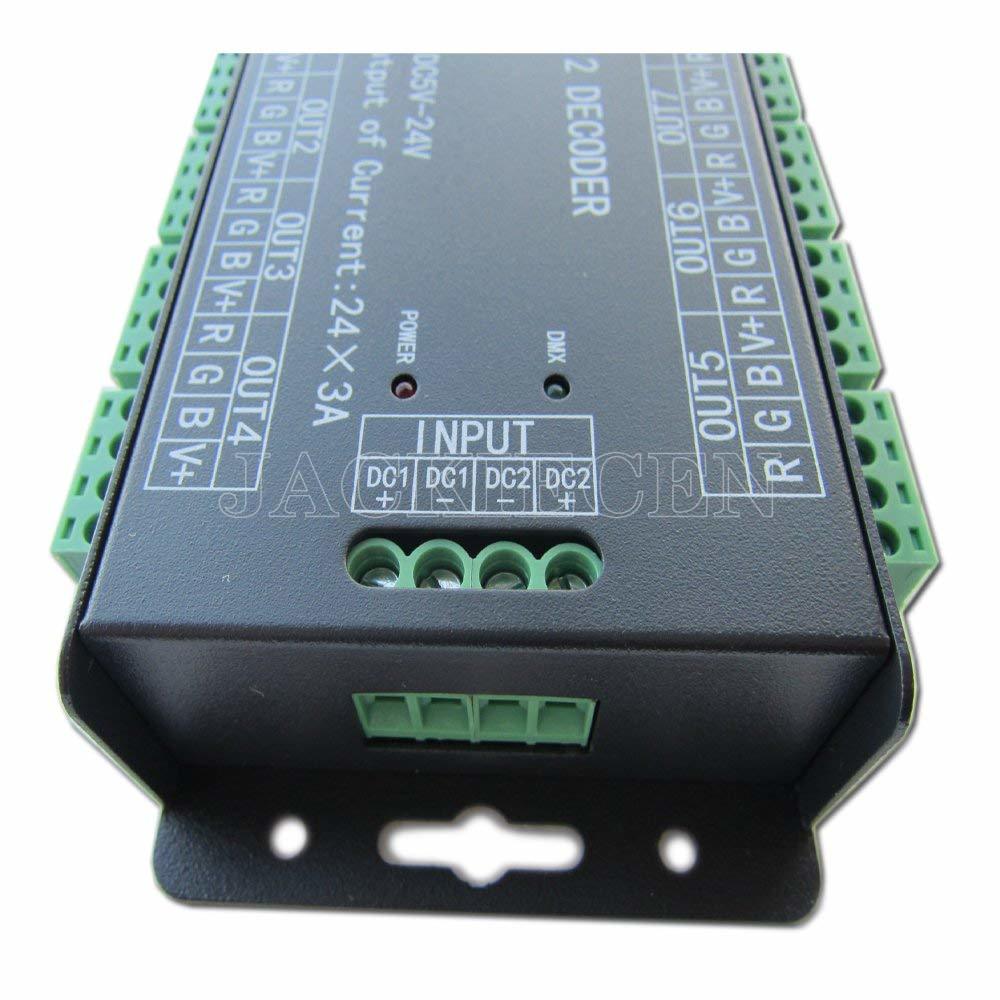 24 kanal 3A/CH DMX512 Controller Led Decoder Dimme... – Vicedeal