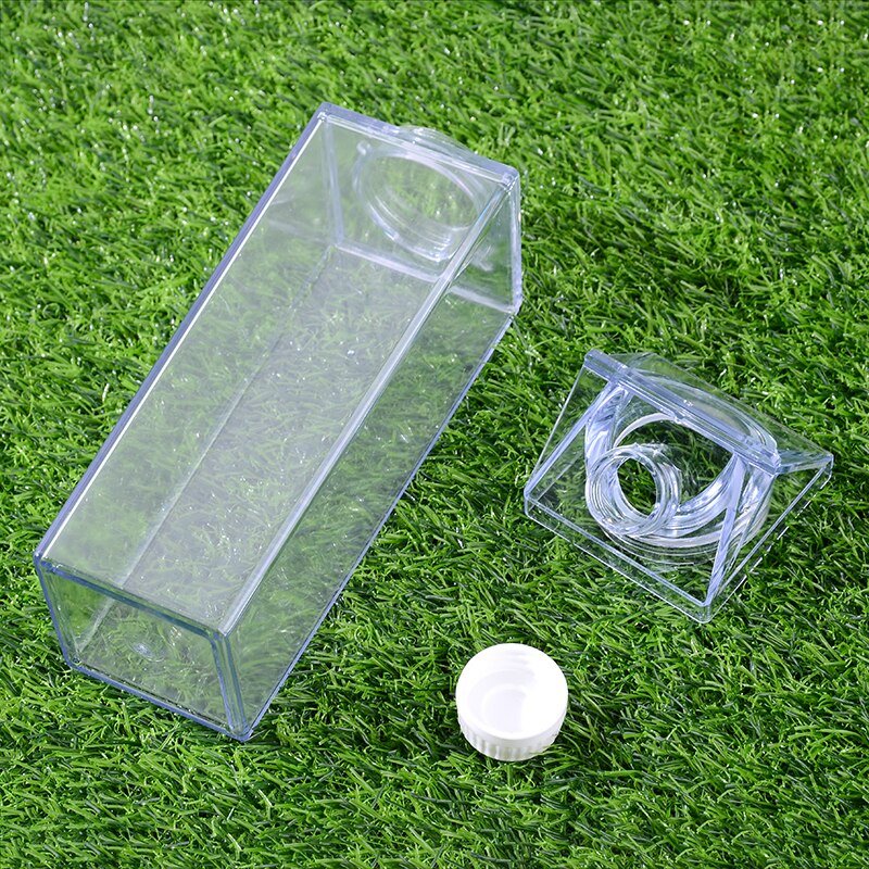 1pc 500ml Clear Milk Bottle Plastic Milk Box Shape... – Grandado