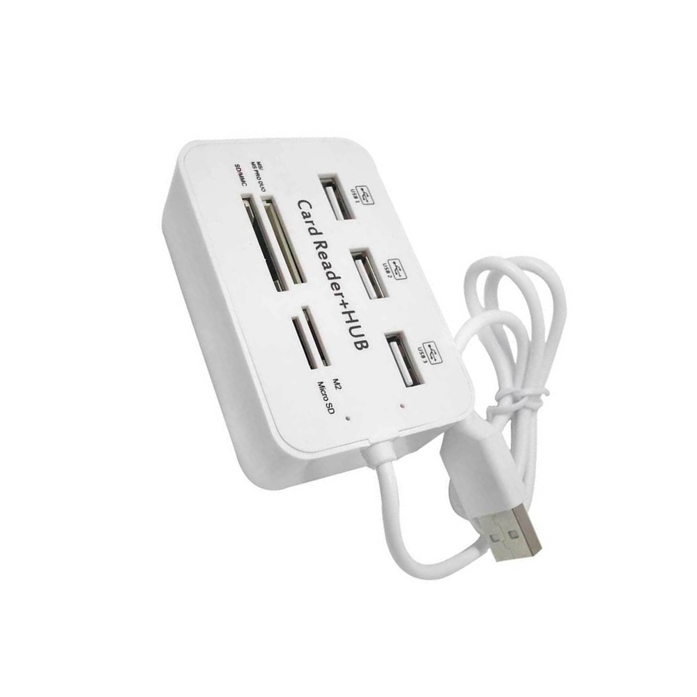 Micro usb hub 2.0 combo 3 porte splitter strømadap... – Grandado