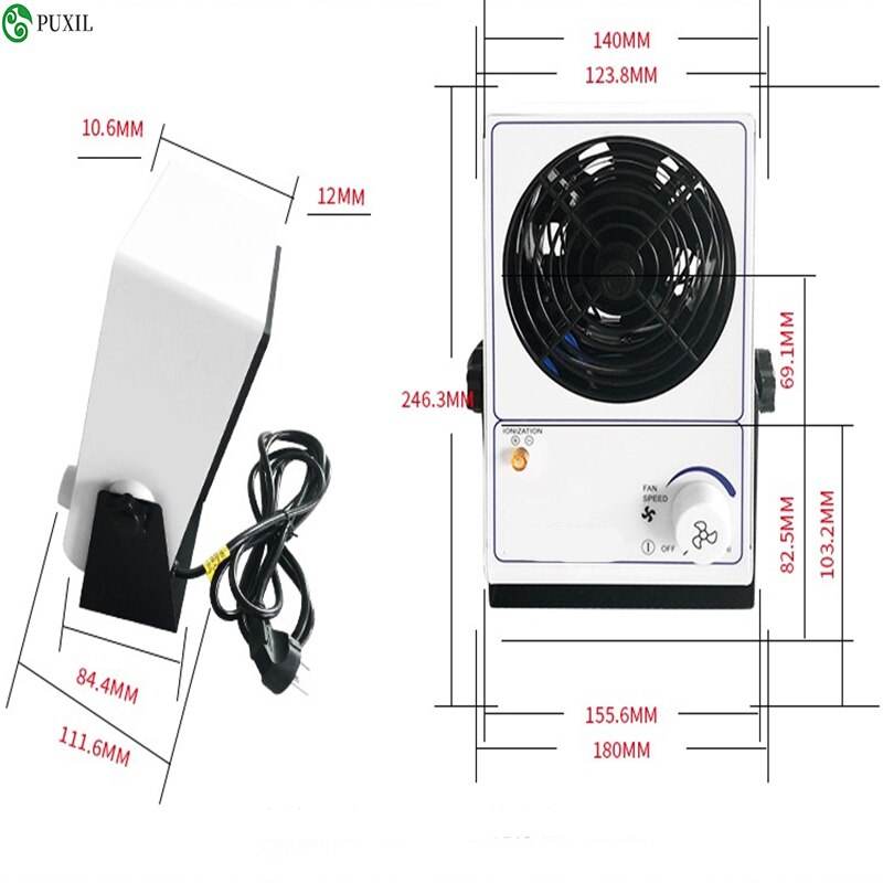 Professionelle antistatischen ionic fan-basis ioni... – Vicedeal