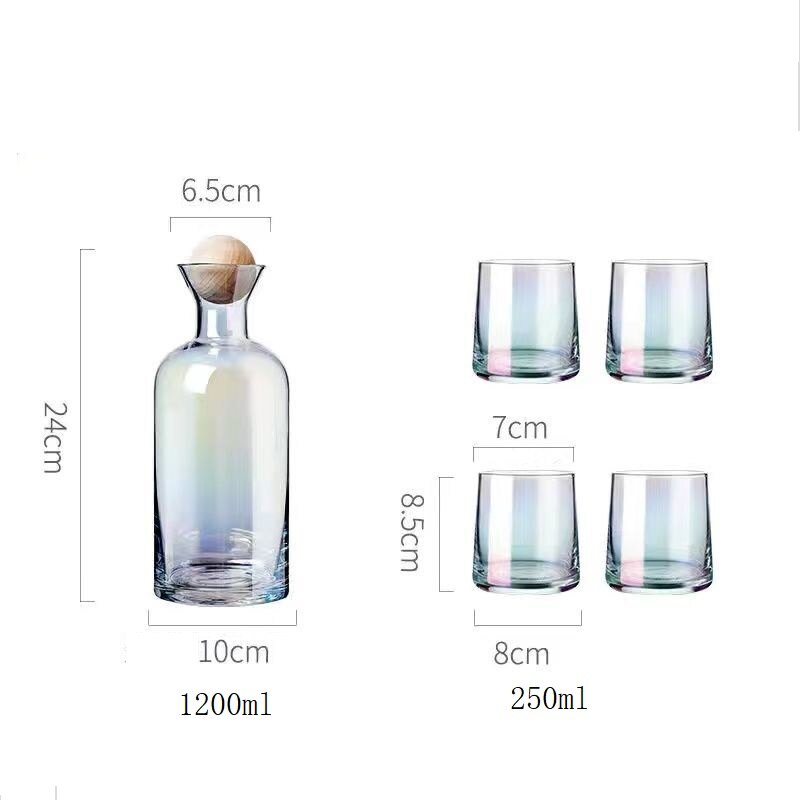 5Pcs 1.2L Water Kettle Borosilicate Glass Teapot 2... – Vicedeal