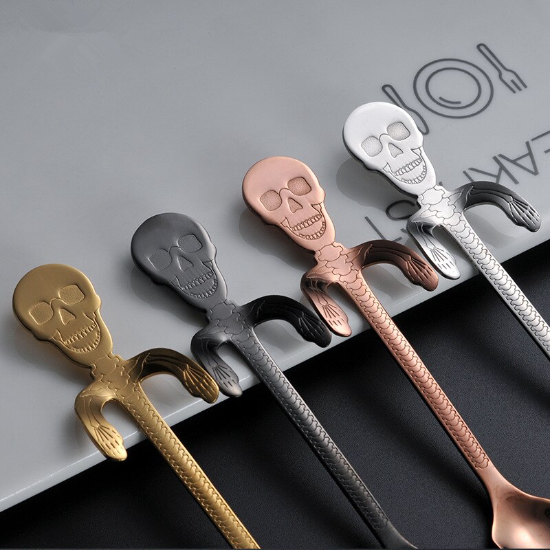 Skull Bone Scoop Coffee Spoon Stirring Teaspoon Te... – Vicedeal