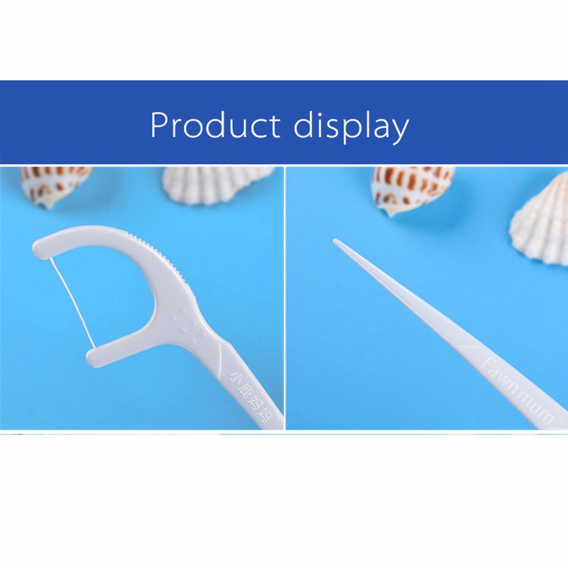 50PCS*4 FAWNMUM genuine superfine flossing round wire care dental floss ...