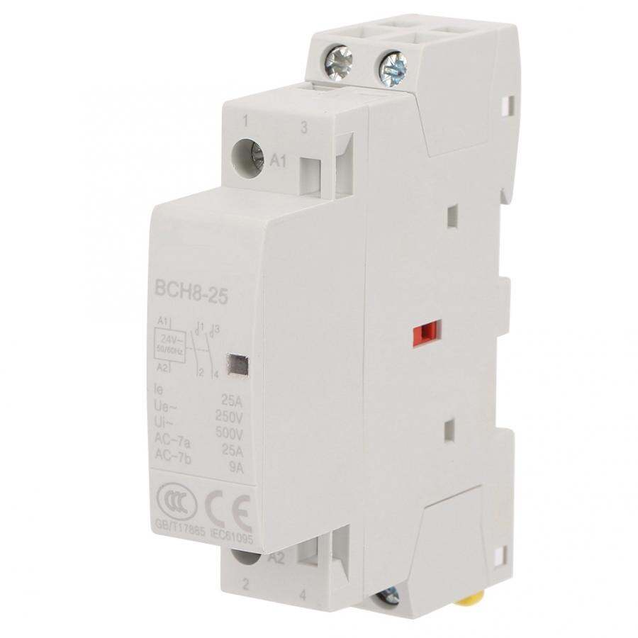 AC Contactor 2P 25A 24V 2NO 50/60HZ Din Rail House... – Grandado