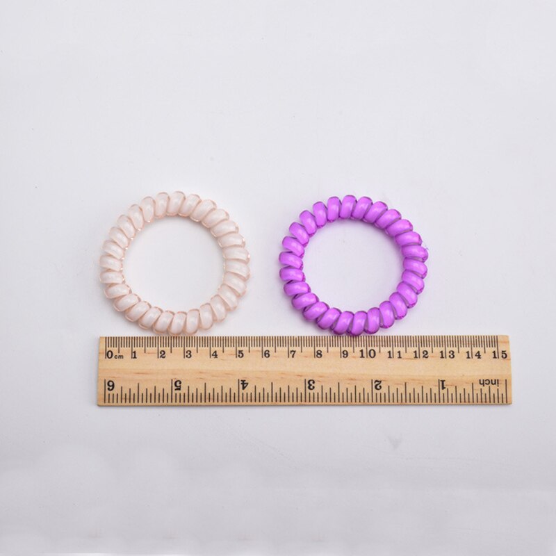 5PCS/Lot Telephone Wire Line Hair Ropes Candy Colo... – Grandado