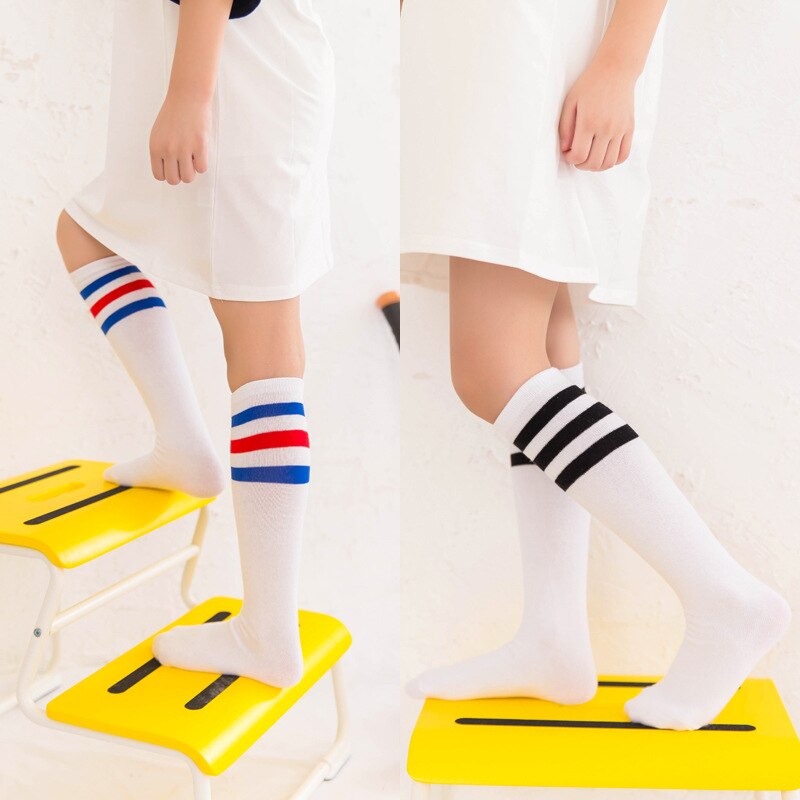 Hylidge Striped Socks for Kids Knee Long Socks Chi... – Vicedeal