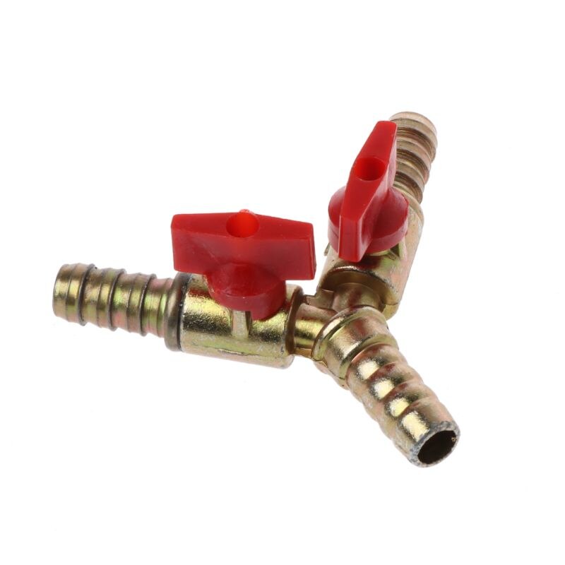 3/8" ID Hose Barb Y Shape 3 Way Shut Off Ball Valv... – Grandado