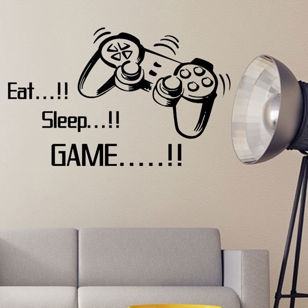 Carved Gamer Vinyl Wall Sticker Game Room For Kids... – Vicedeal