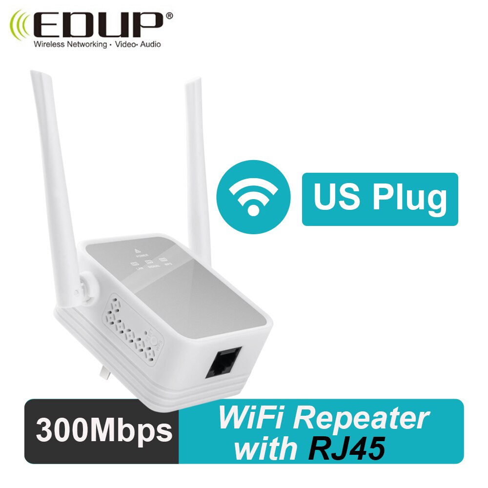 EDUP 300Mbps WiFi Range Extender Repeater Black Co... – Vicedeal