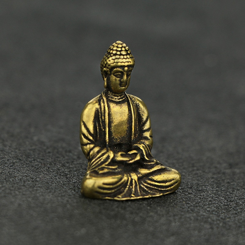 Mini Portable Retro Brass Buddha Zen Statue Pocket... – Grandado