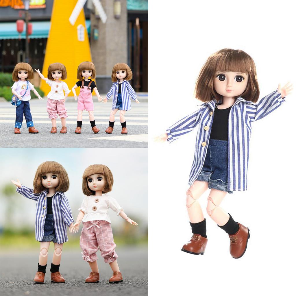 4pcs/set 36cm Flexible Girl Doll 4 Styles Dress Up... – Grandado