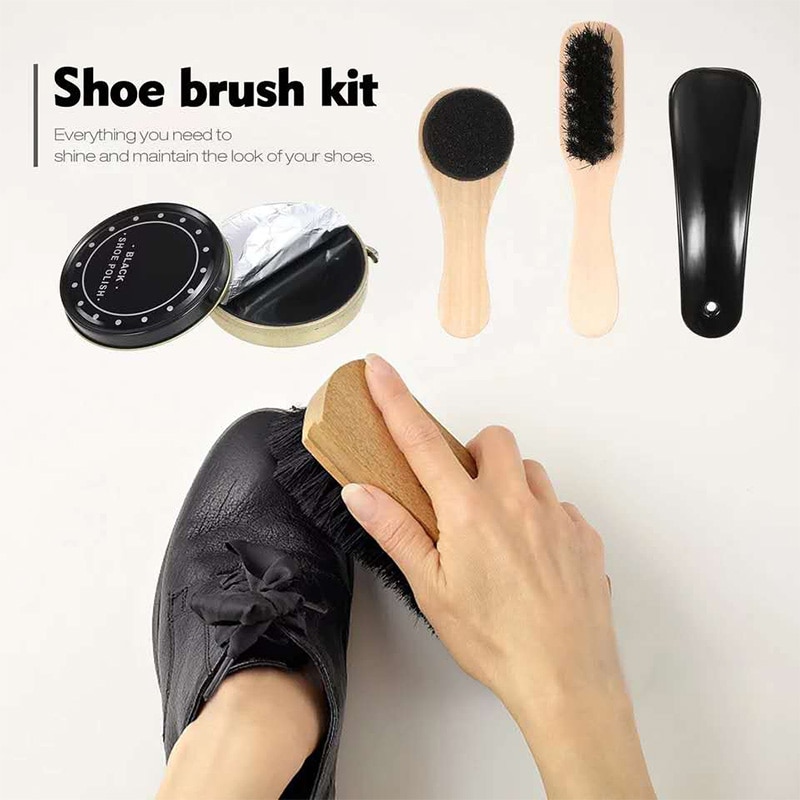 Shoes Cleaning Set Brush Shine Care Kit for Boots ... – Grandado