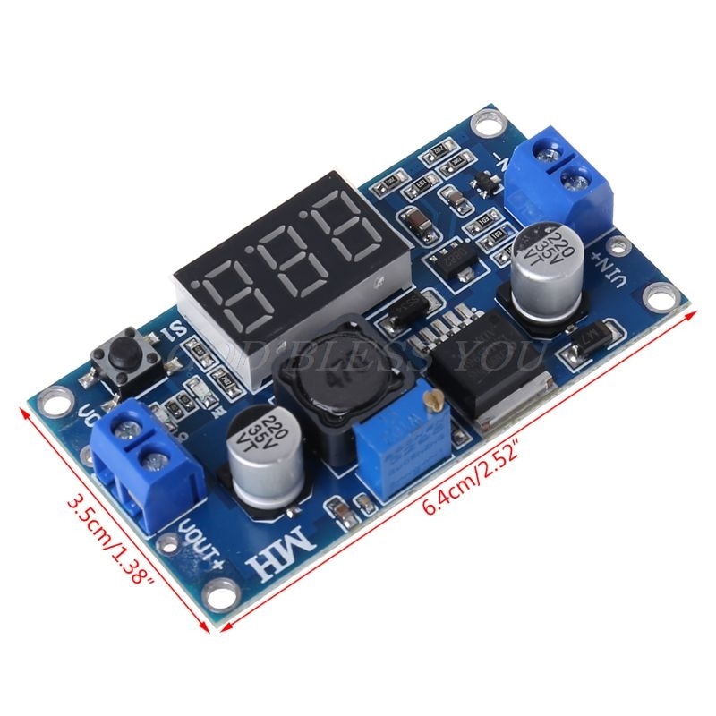 Lm2596 dc 4.0 ~ 40 to 1.3-37v led voltmeter buck s... – Vicedeal