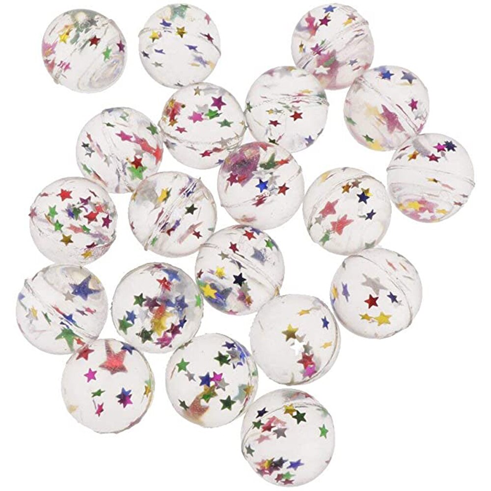 20pcs Funny toy 30MM Bouncing Star Color Bouncy Ba... – Grandado