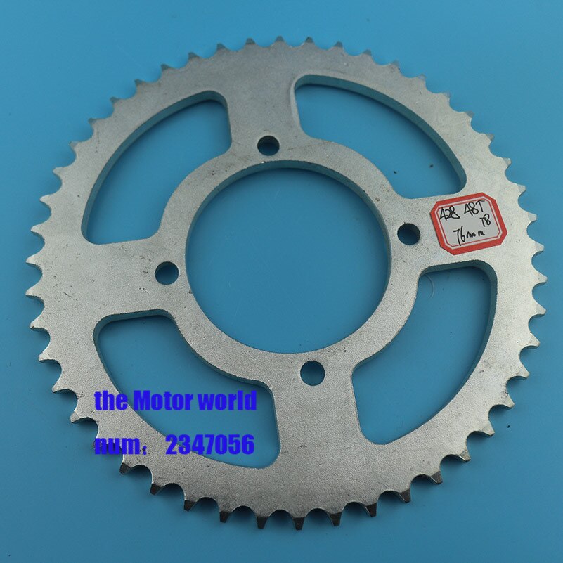 428 48T Tand 76Mm Achter Kettingwiel Fit Atv Quad ... – Vicedeal