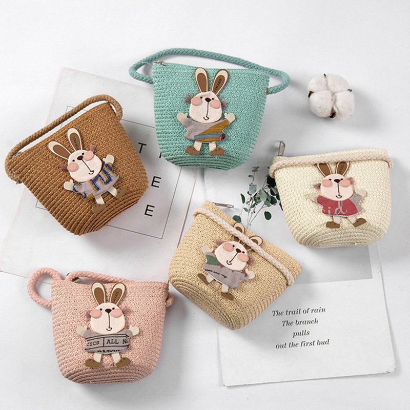 Cartoon Handgemaakte Rotan Zak Zomer Strozak Handg... – Grandado