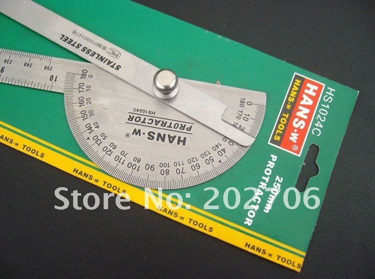 250mm Protractor bevel square angle gauge stainles... – Grandado