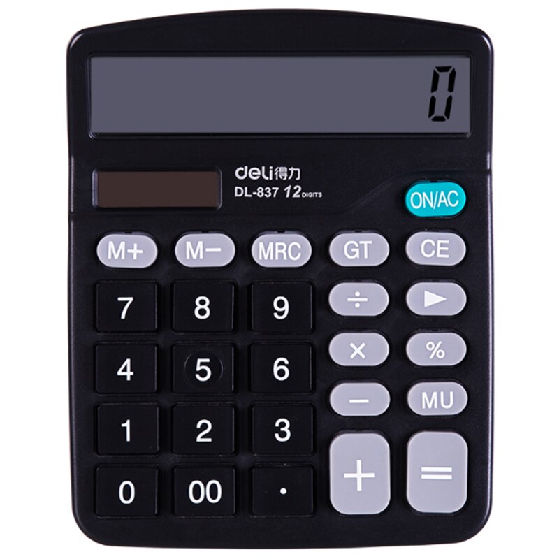 Deli 1PC 12Digital LCD Display Calculator Computer... – Grandado