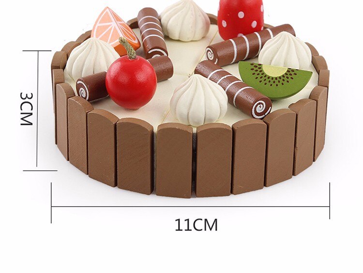 [Funny] Baby toy DIY Birthday Cake Wooden Magnetic... – Grandado