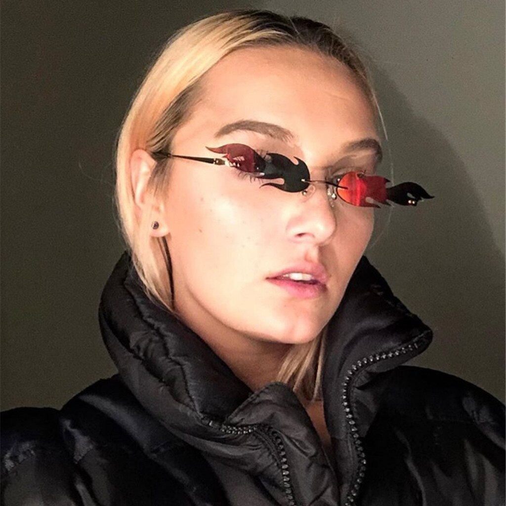 Trendy Small Irregular Shape Sunglasses Women Bran... – Grandado