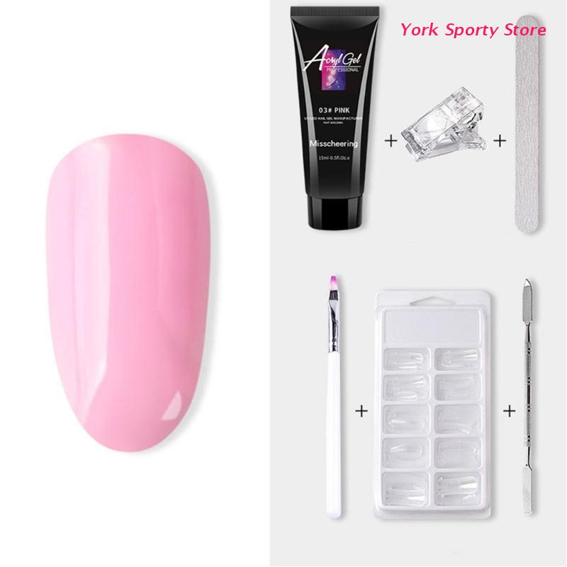 False Nail Kit Nail Extension Gel Kit Builder Gel ... – Grandado