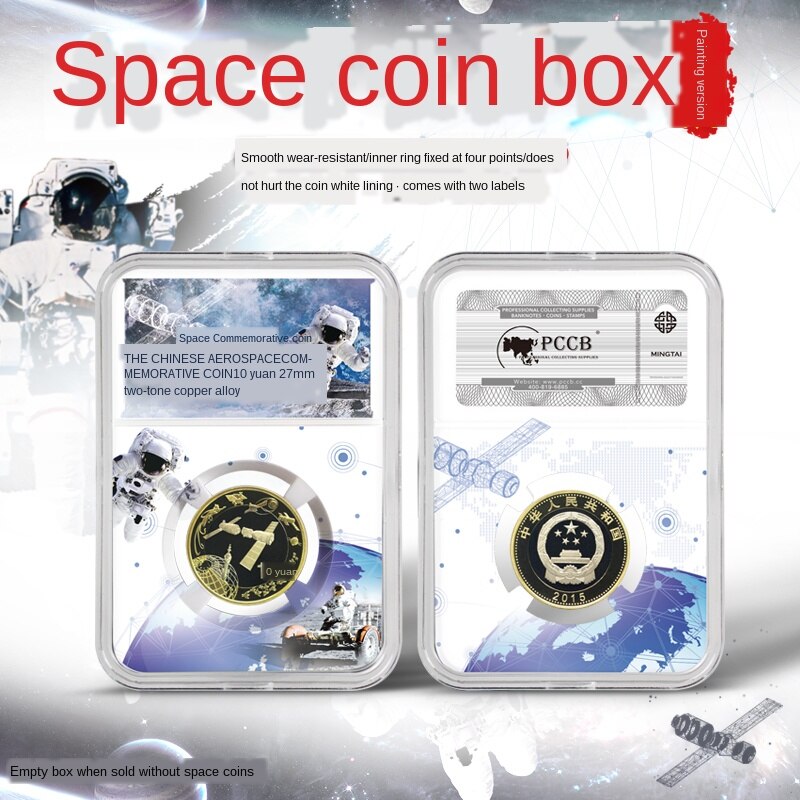 Space Commemorative coin painted identification bo... – Grandado
