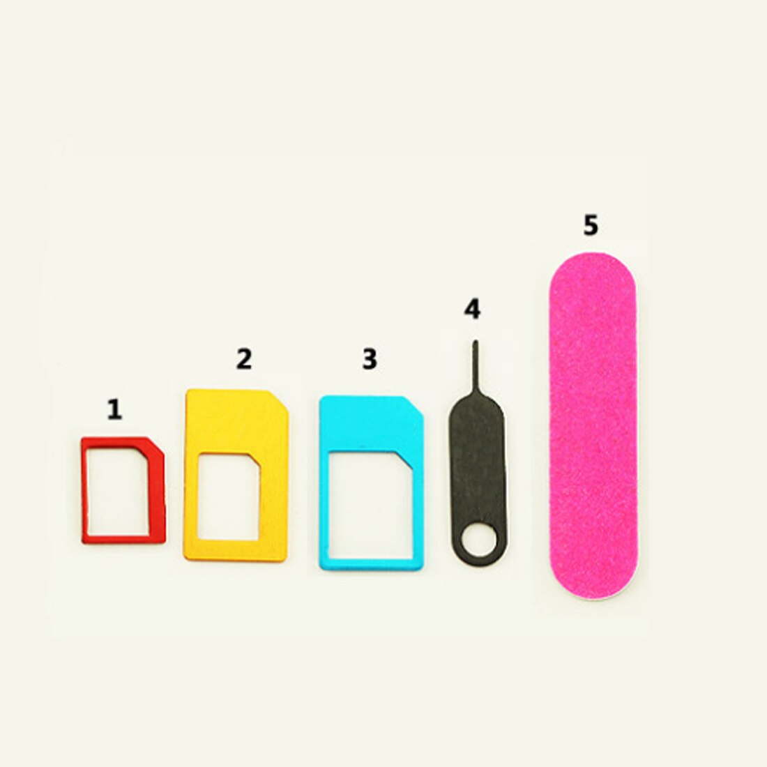 Etmakit 5 in 1 Nano Sim Card Adapters + Regular & ... – Vicedeal