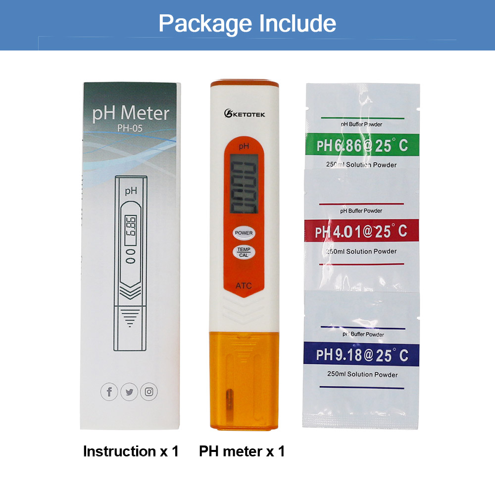 Portable LCD Digital PH Meter Thermometer Pen of T... – Grandado