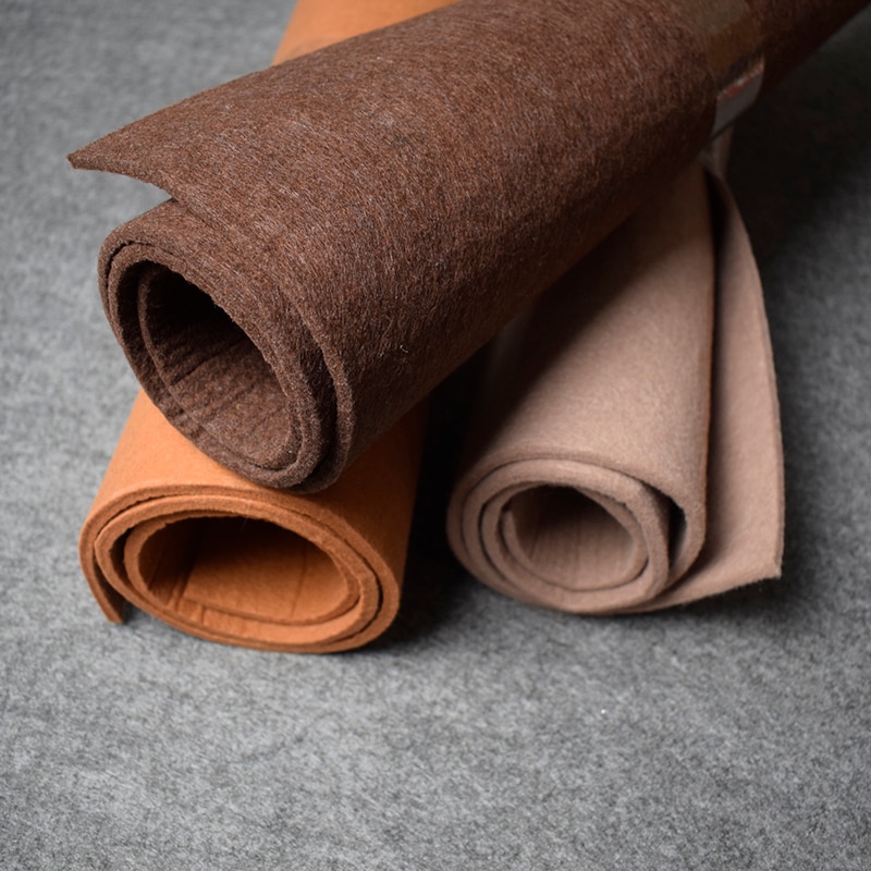 45x90cm 5mm brown felt fabric thick hard nonwoven ... – Vicedeal