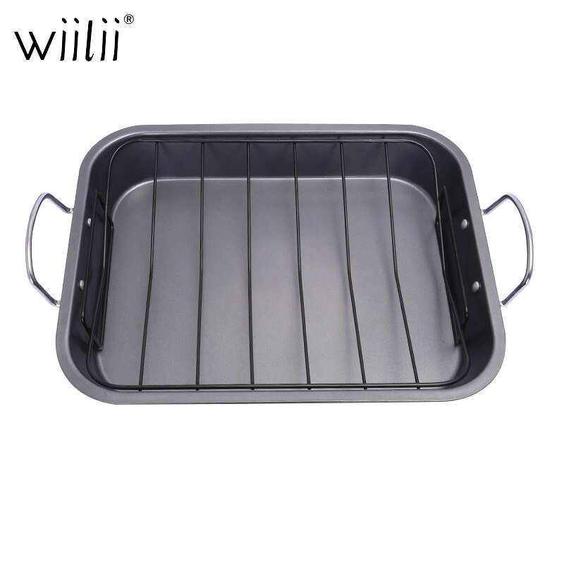 Wiilii Stainless Steel Nonstick Roasting Pan Recta... – Vicedeal