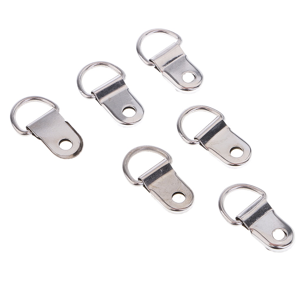 100 stuks enkel gat kleine d-ring fotolijst ophang... – Vicedeal