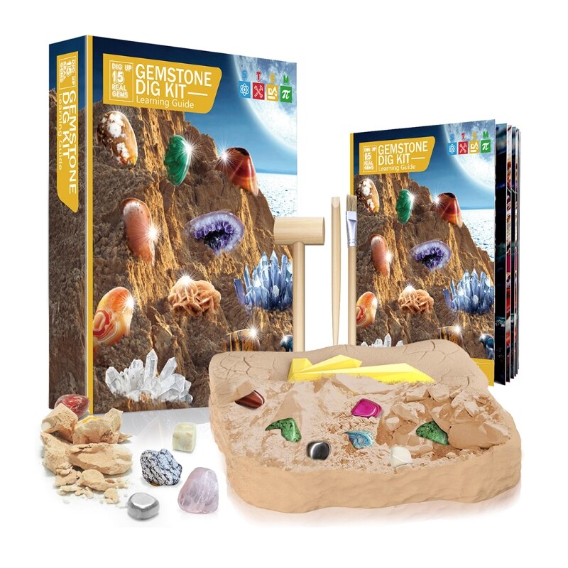 Mining Unique Gemstone Gem Dig Kit STEM Educationa... – Grandado