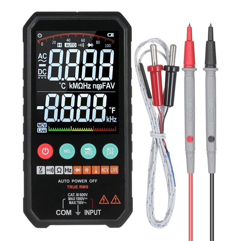 Fashiondigital Multimeter 6000 Counts True RMS AC/... – Vicedeal
