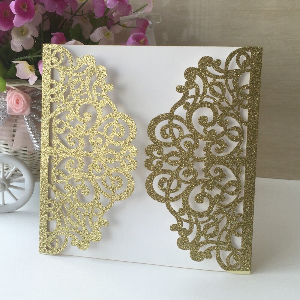 50pcs glitter paper luxury party wedding decoratio... – Grandado