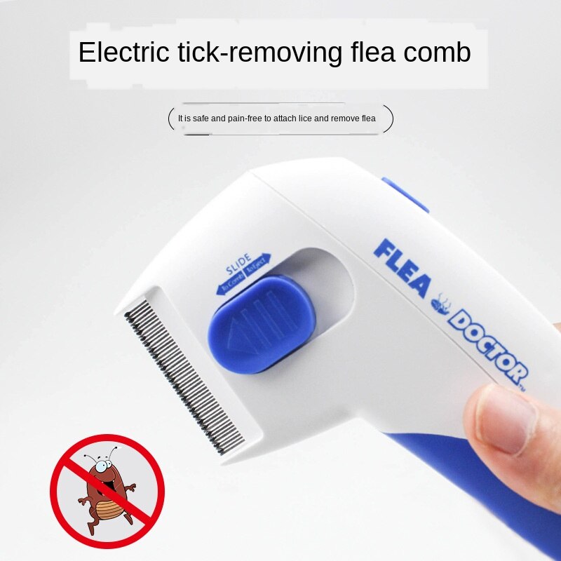 Pet Electric Flea Comb Cat Dog Comb for Fleas Tick... – Grandado