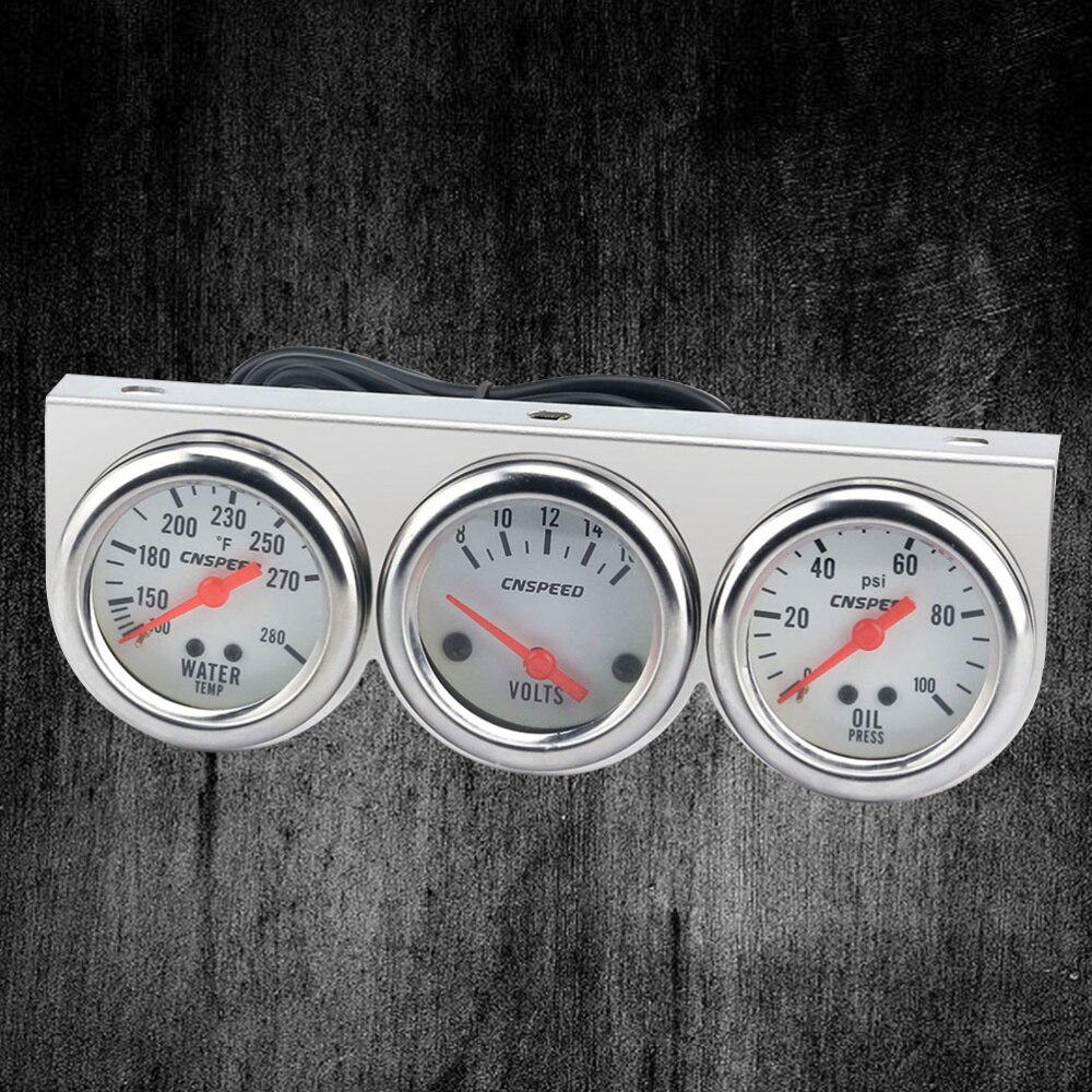 12V Oil Volt Water Gauge Electric Water Temp Oil P... – Grandado