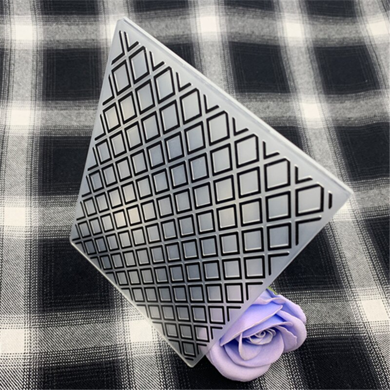 Diamond grid pattern fence pattern DIYplastic embo... – Vicedeal