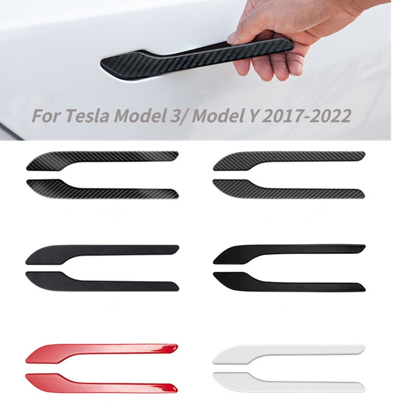 For Tesla Model 3 -2022 Car Door Handle Wrap Decor... – Grandado