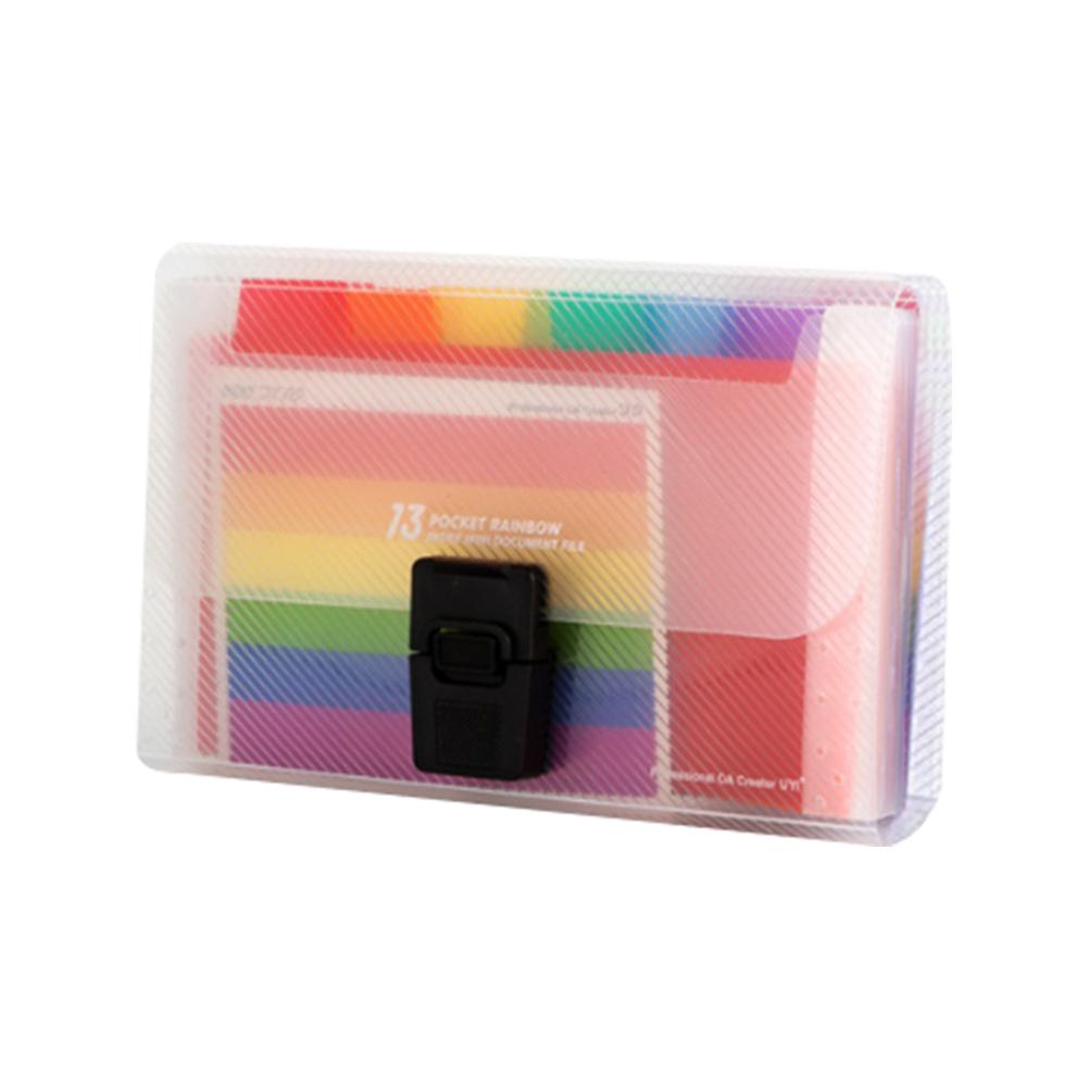 A6 File Folder, 13 Pockets Rainbow Expanding Folde... – Vicedeal