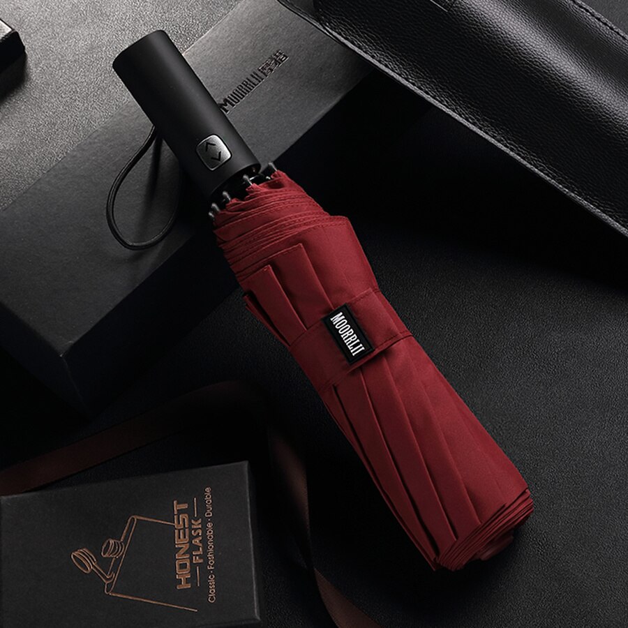 Automatic Umbrella Folding Full Automatic Black Wi... – Vicedeal