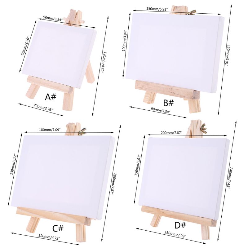 Mini Blank Canvas For Painting Acrylic Paint With ... – Vicedeal