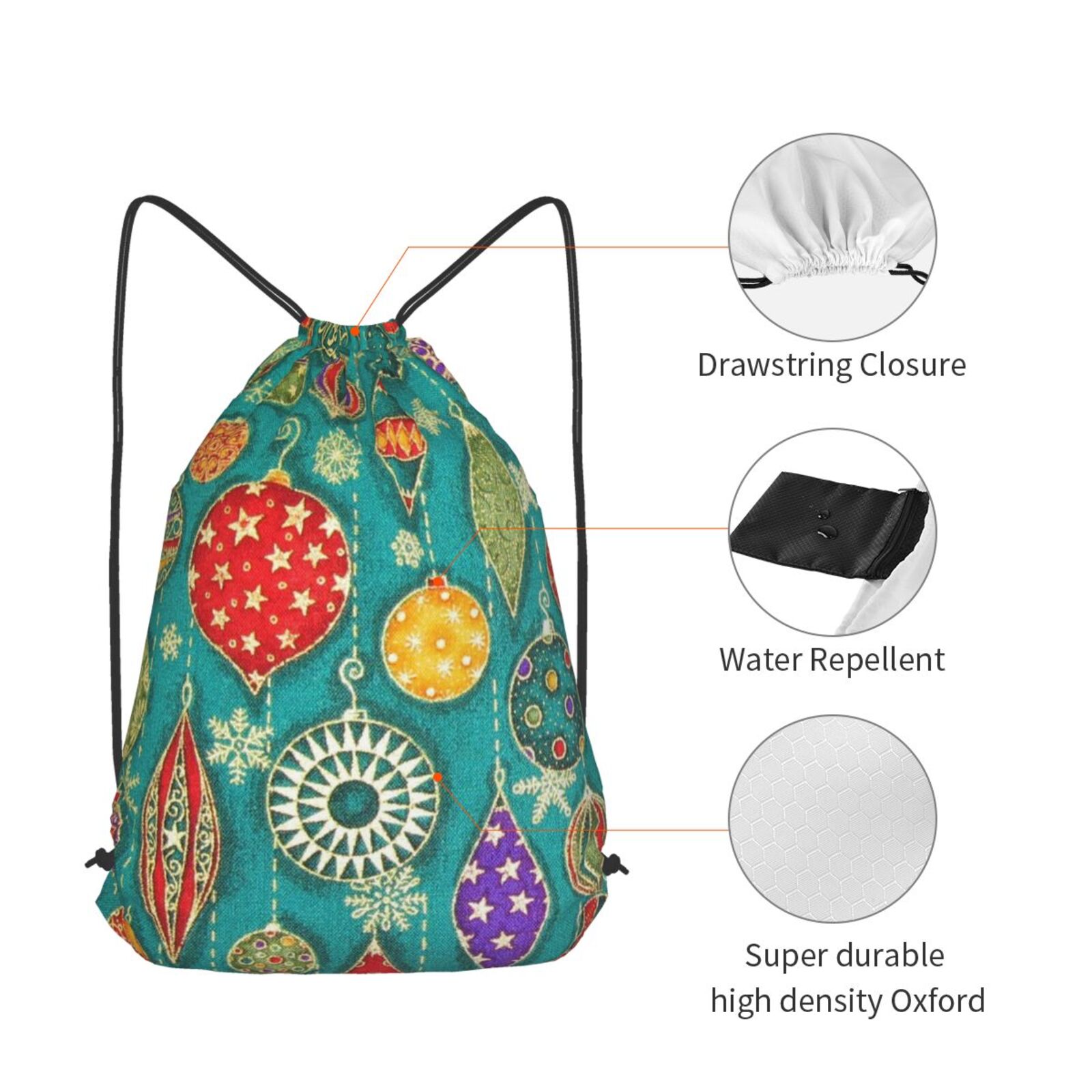 Vintage Graphic Drawstring Backpack Bag Cinch Bag ... – Vicedeal