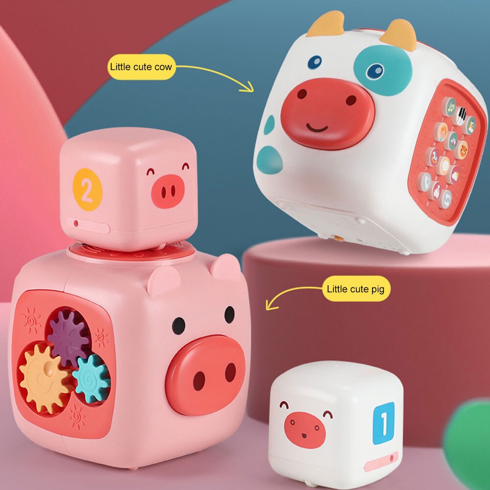 Cute Pig Cow Playing Development Early Learning An... – Grandado