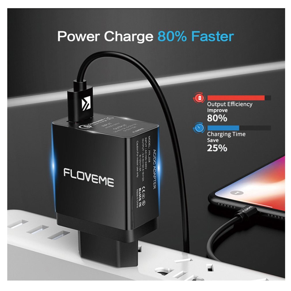 Smart USB Charger QC3.0 Quick Charger Portable Tra... – Vicedeal