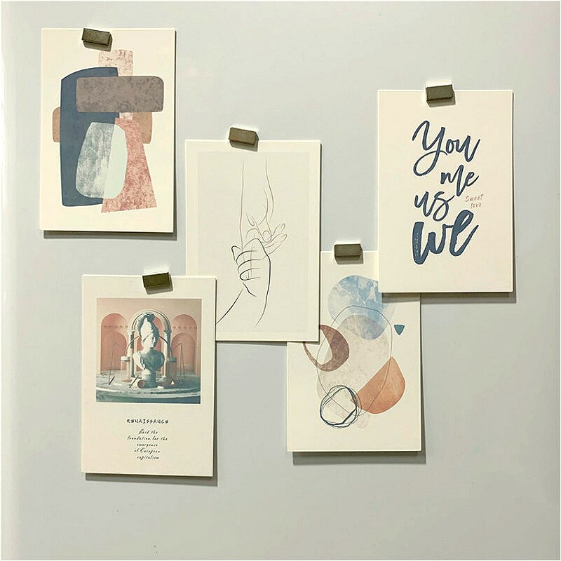5Pc Set Ins Simple Literature Retro Abstract Art D... – Vicedeal